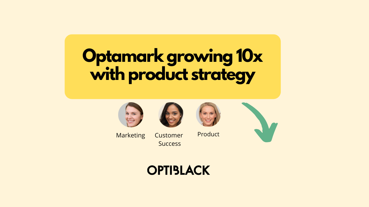 Optamark growing 10x with product strategy